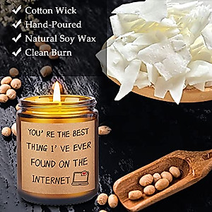 Gifts for Him Her Boyfriend Girlfriend, Romantic Birthday Anniversary Presents for Wife Husband Best Friends Bestie Couples, Personalized Gag Valentines Gifts, Candles for Women Woman Men Man Funny