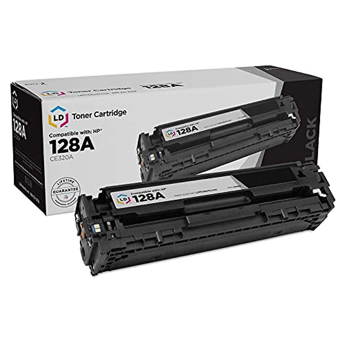 LD Products Toner Cartridge Replacement for HP 128A CE320A (Black) Compatible with Color Laserjet CM1415fnw, CP1525nw, CP1523n, CP1522n Laser Jet Pro CP1525nw, CM1410fn