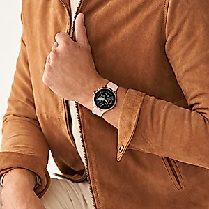 Fossil Unisex Gen 6 44mm Wellness Edition Touchscreen Silicone Smart Watch, Color: Rose Gold, Blush (Model: FTW4071V)