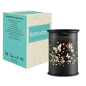 kobodon Metal Wax Warmer,Wax melt Warmer,Candle Wax Burner, Electirc Wax Melt Warmer Candle Melter as Gifts for Moms Grandma Women Girls(Butterfly)……