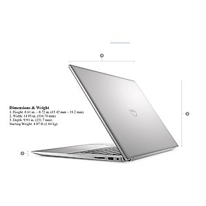 DELL 2023 Inspiron 16 5635 Business Laptop FHD+ 16" Display, AMD Ryzen 7 7730U Processor, 16GB LPDDR4x RAM, 1TB SSD, AMD Radeon Graphics, Backlit Keyboard, Type-C, Windows 11 Home, Platinum Silver