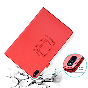 MEOORHE Sleek Comfortable Sleek Leather Tablet Case for Samsung Galaxy A7 Lite A8 A 10.5 A 10.1 Stable Stand Folio Design Edge Reinforced Protector Cover Bumper(Purple,A 10.1 2019 T510)