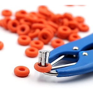 RANCH CHOICE Castration Bander Castration Tool (with 100pcs Bands, Blue Orange and Green Color)