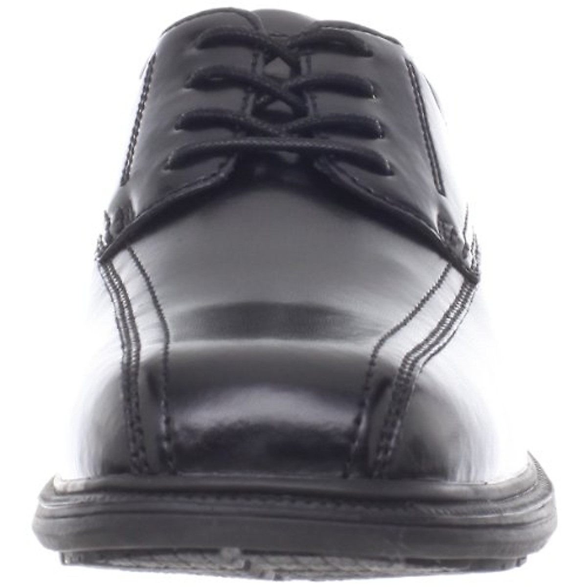 Nunn Bush Men's Bartole Street Bicycle Toe Oxford Lace Up with KORE Slip Resistant Comfort Technology, Black, 11 X-Wide US