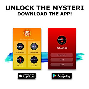 SHASHIBO Shape Shifting Box - Award-Winning, Patented Fidget Cube w/ 36 Rare Earth Magnets - Transforms Into Over 70 Shapes, Download Fun in Motion Toys Mobile App (Artist Series - Mystic Ocean)