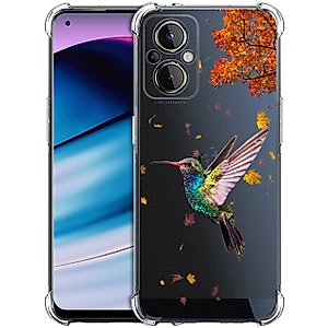 Glisten - OnePlus Nord N20 Case, OnePlus N20 5G Case - Humming Bird Teal Design Printed Slim Fit Clear Transparent Soft TPU Shockproof Designer Back Case/Cover for OnePlus Nord N20.