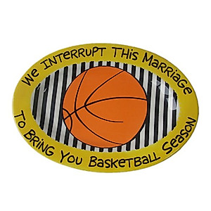 Our Name Is Mud by Lorrie Veasey Basketball Oval Platter, 1.125-Inch