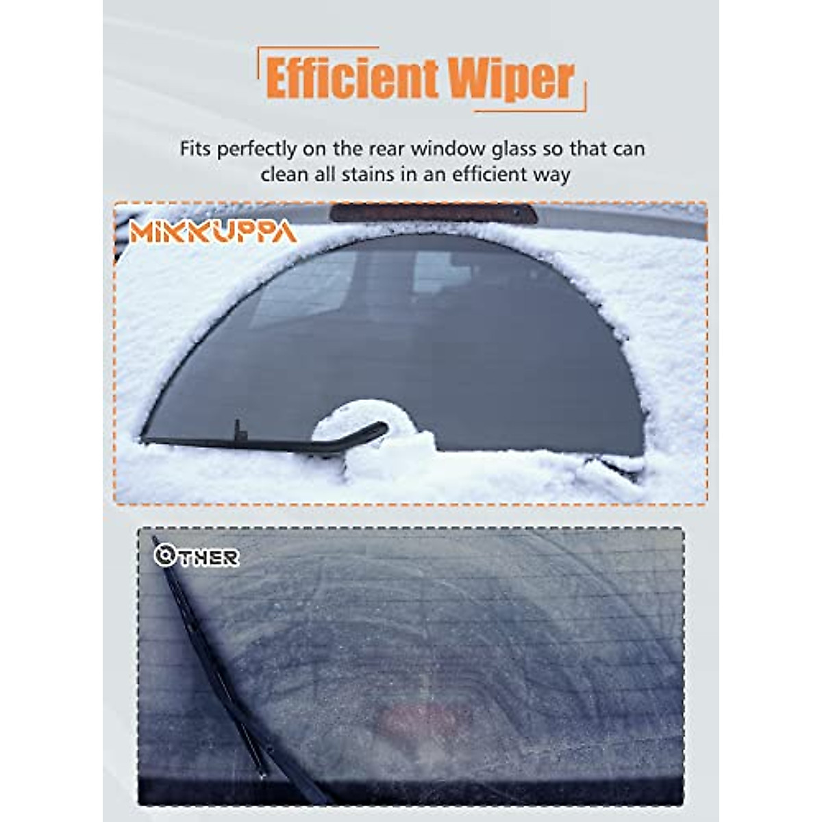 MIKKUPPA Replacement for Toyota RAV4 Rear Wiper Blade 2013-2018 - Back Windshield Rear Wiper Blade Replacement 85242-42040, 10 Inches