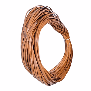 Angoily 1 Roll Reed Cane Wicker Repair Kit Patio Chair Repair Kit Bamboo Flat Sticks Chair Repair Wicker Natural Bamboo Sticks Bamboo Slats Wood Strips for Crafts Pe Plastic Rattan Chair