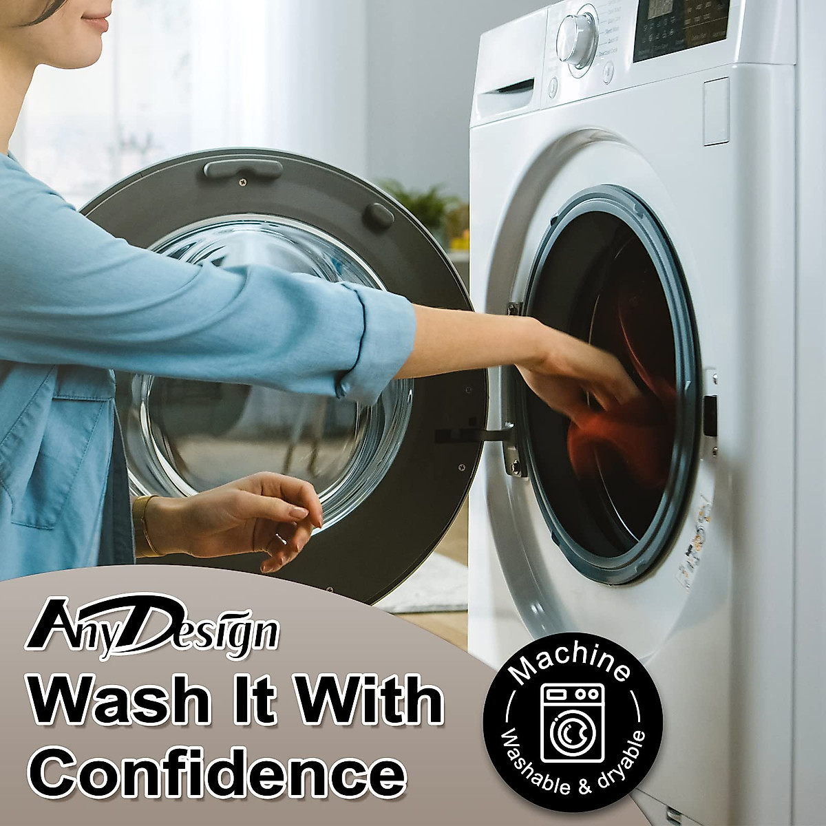 AnyDesign Farmhouse Kitchen Towel Gray Home Sweet Home Dish Towel Buffalo Plaids Truck Eucalyptus Leaves Hand Drying Tea Towel for Home Cooking Baking Cleaning, 18 x 28 Inch, 2Pcs