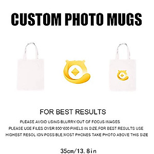 Goodbag Personalized Canvas Tote Bag – Add Picture Logo or Text