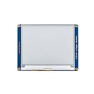 Waveshare 4.2inch E-Ink Display Module Compatible with Raspberry Pi 5/4B/3B/Zero/Zero W/Zero 2W/Pico/Pico W/Pico WH, 400x300 Resolution SPI Interface