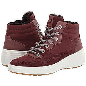 ECCO Women's Soft 7 Wedge Tred Winter Boot Ankle, Chocolat/Chocolat/Chocolat Suede, 10-10.5