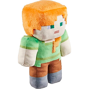 Mattel Minecraft Basic Plush Character Soft Dolls, Video Game-Inspired Collectible Toy Gifts for Kids & Fans Ages 3 Years Old & Up
