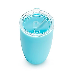 Munchkin® Simple Clean™ Straw Tumbler Sippy Cup Alternative for Toddlers and Kids, 10 Ounce, 2 Pack, Blue/Green