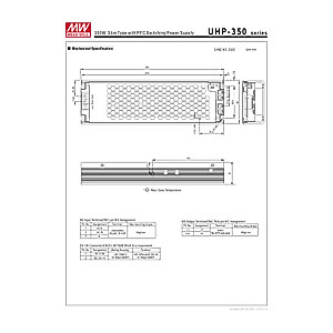 MEAN WELL UHP-350 350W Slim Type with PFC Switching Power Supply (UHP-350-5)
