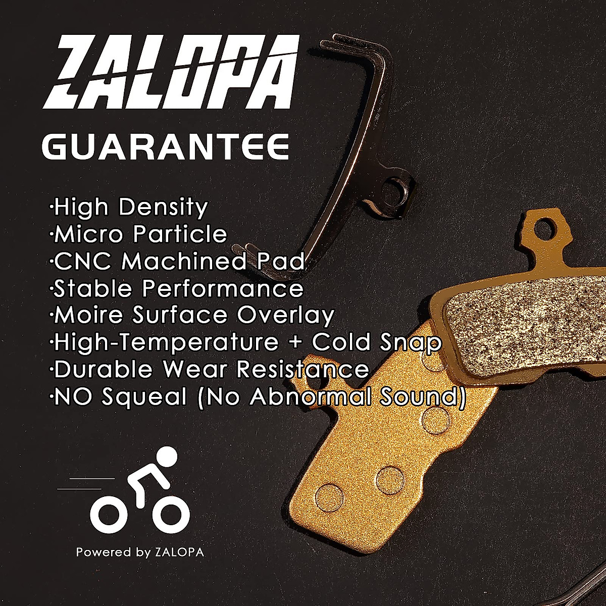 ZALOPA Pro Disc Brake Pad Pills Full Metal Moire for Avid Code R RE RSC 2011-2012 Sram Red 22 S-700 Code Since 2011 2013 2014 2015, Guide RE Coder Code-al Code-m Code-o Code-o-al My11 L32