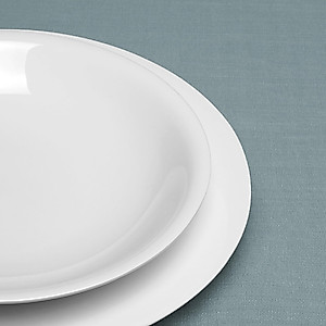 Alessi "All-Time" Soup Bowls in Bone China (Set of 4), White, Large