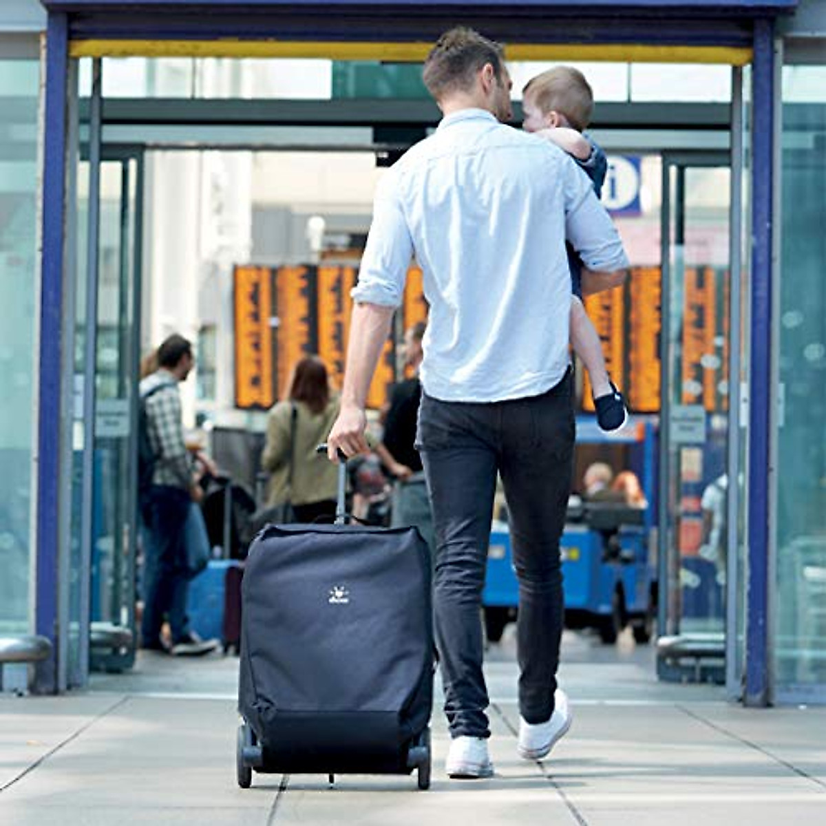 Diono Traverze Luggage-Style Travel Stroller, Black Cube