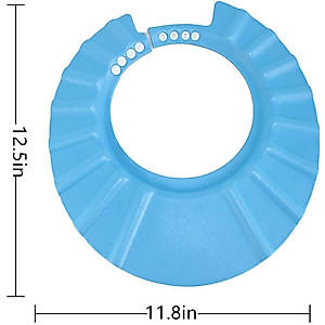 3Pack Baby Shower Cap Bath Visor for Toddlers Shampoo Cap Shower Protection Hat - Adjustable Soft Hair Washing Guard, Bath Shield Visor Hat,Eyes and Ears Head Protection for Baby, Kids, Children