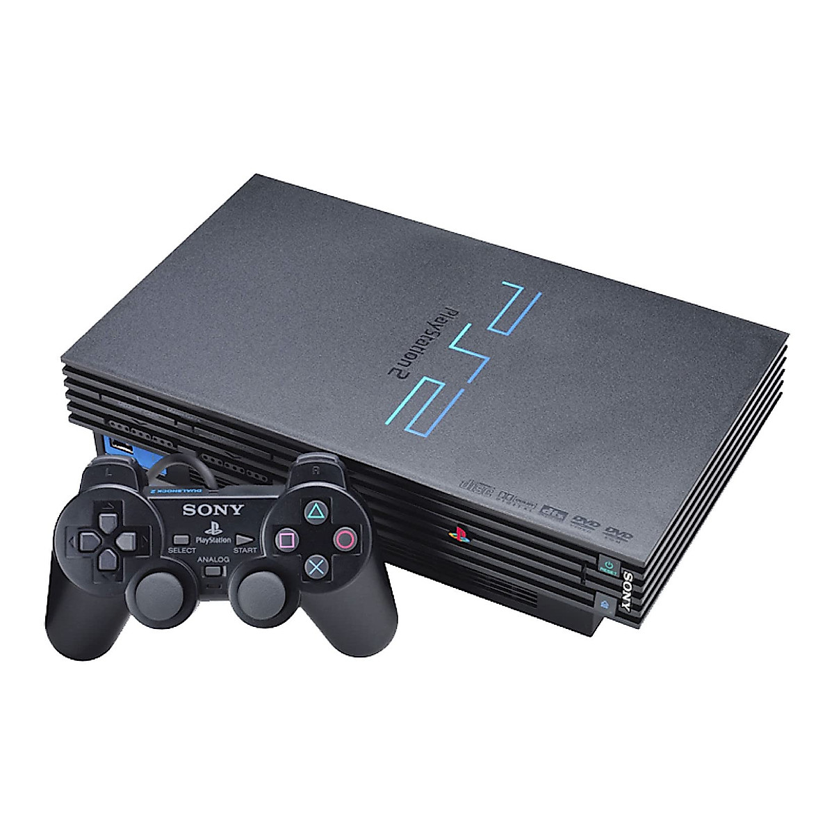 Sony PlayStation 2 Console - Black (Renewed)