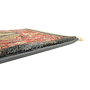 Unique Loom Sahand Collection Area Rug - Arsaces (2' 2" x 3' 1" Rectangle, Navy Blue/ Gray)