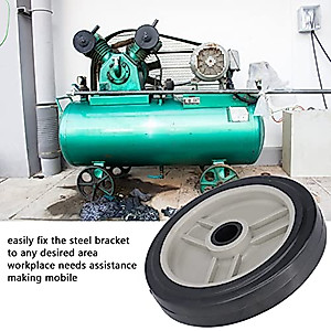 4 Inch Air Compressor Casters, Easy to Move Wear-Resistant Air Pump Accessories for Air Compressors and Industrial Equipment