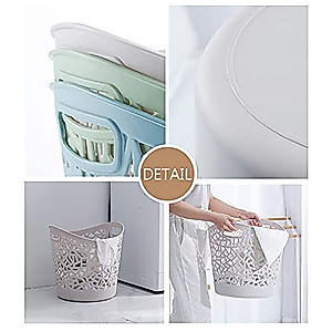 HPDEAR Laundry Hamper, PE Material Durable Hamper, Compressible and Foldable, for Dirty Cloths Storage in Bathroom (White)