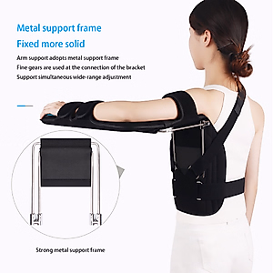 WILLQ Shoulder Abduction Sling Shoulder Immobilizer for Shoulder Injury Post-op Shoulder Arm Brace for Broken Fractured Bones Sublexion Surgery Dislocated Injury Support Broken Arm