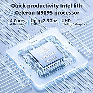 SGIN 15.6 Inch 12GB DDR4 512GB SSD Laptop Computer, Windows 11 Laptops with Intel Celeron N5095 Processor(Up to 2.9GHz), FHD 1920x1080 Display, WiFi, Bluetooth 4.2, Webcam, USB 3.0