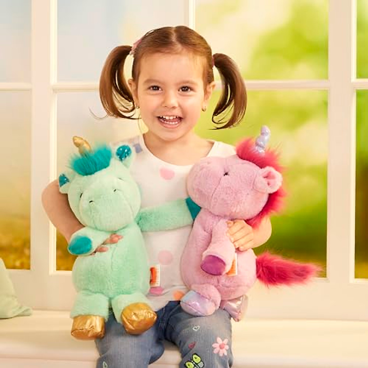 B. toys- B. softies- 12" Plush Blue Unicorn- Stuffed Animal – Soft Unicorn Toy – Washable Toys for Baby, Toddler, Kids- Happy Hues- Sweet Sky-0 Months +