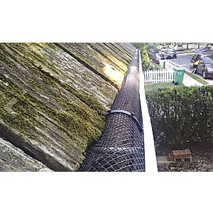 Rocky Mountain Goods 6” Gutter Guard Mesh - 20 Foot Leaf Guard Protects from Branches, Leaves, Debris - Easy Cut with Scissors to Custom Lengths - Easy Install - Does Not Rust
