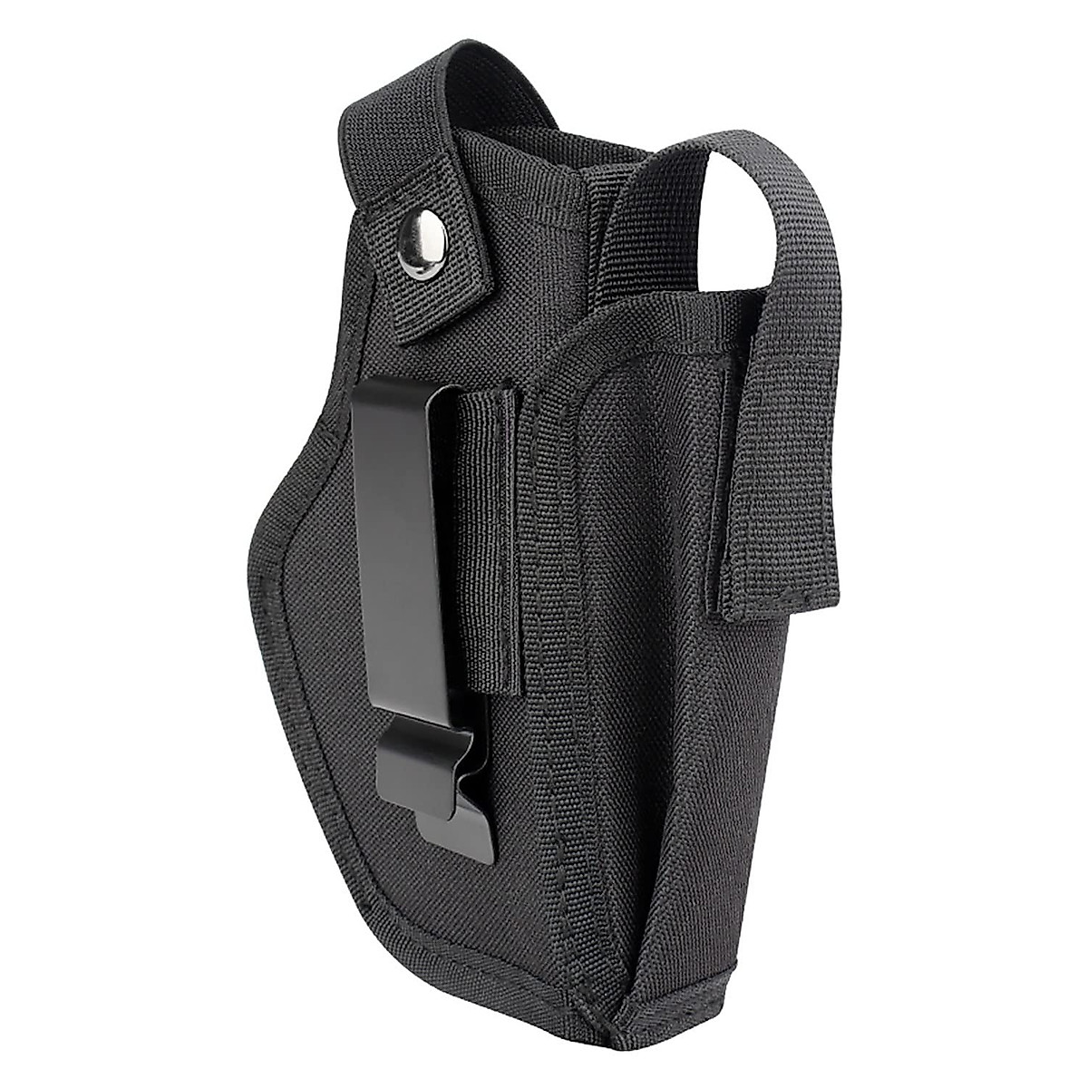 Universal Concealed Carry Holster, Inside or Outside Belt, Right/Left Hand Holster, 380 Holster, IWB/OWB 9mm Belt Holster for Subcompact Full Size Pistols (Black, mag Pouch)