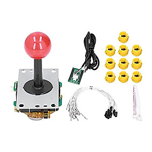 Joystick Kit, Simple Installation Fight Sticks Metal for Game Consoles
