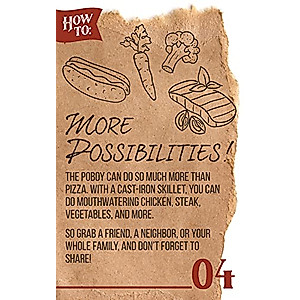 Pellethead PoBoy Wood Fired Pizza Oven, Portable for Outdoor Cooking, Includes Pizza Pack Oven Accessories Kit