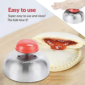Sandwich Cutter and Sealer for Kids Uncrustables Maker, Food-Grade 304 Stainless Steel DIY Sandwich Decruster Bento Box Lunch Sandwich Cutter for Kids, Boys and Girls Back to School