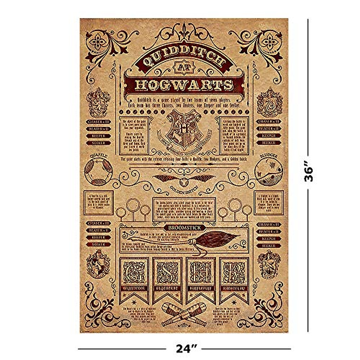 Harry Potter - Movie Poster/Print (Quidditch at Hogwarts) (Size: 24 inches x 36 inches)