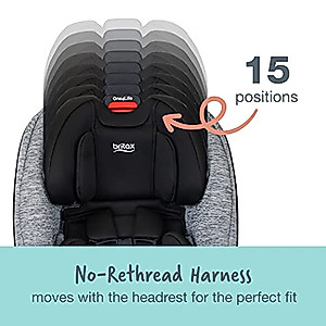 Britax One4Life ClickTight All-In-One Car Seat – 10 Years of Use – Infant, Convertible, Booster – 5 to 120 Pounds, Spark Premium Soft Knit Fabric [Amazon Exclusive]