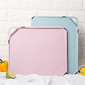 Wheat Kitchen Board 10.9x 13.3x 0.59 Inch, Cutting Board, for Dishwasher, with Juice Wall, Knife Friendly, Easy Grip Handle, Non-Slip, Chopping Board for wheat, Chef, Professional.