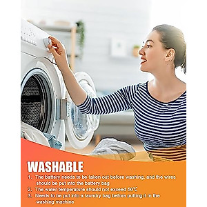 Rechargeable 4000mAh Heated Socks for Men Women Elder, Washable Electric Thermal Warming Socks for Camping Hunting Winter Skiing Fishing Outdoors, Battery Included