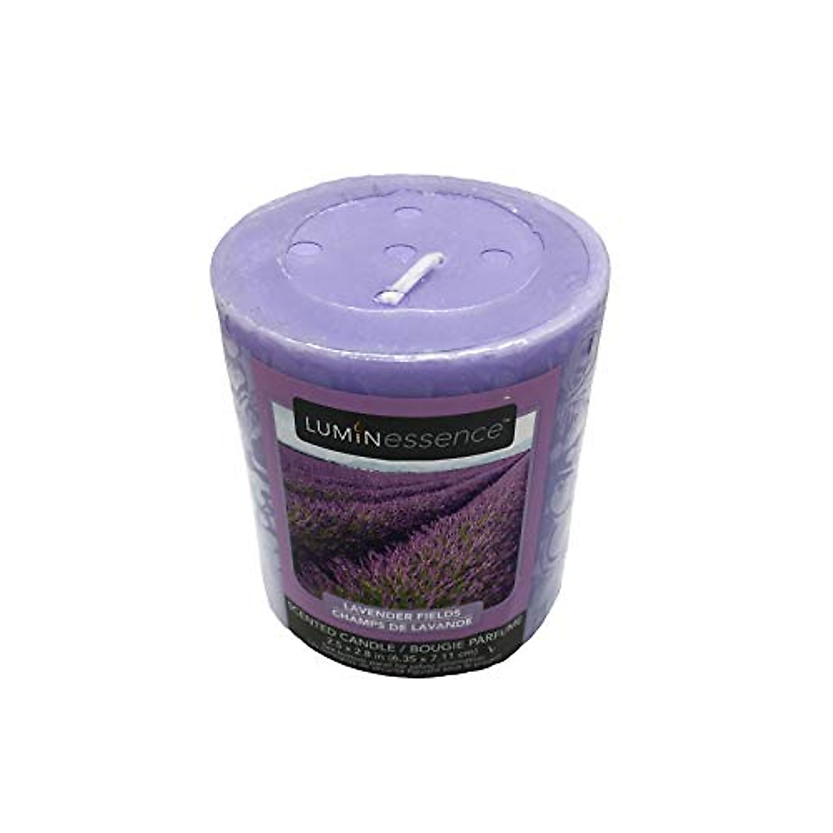 Luminessence Lavender Fields Scented Pillar Candle