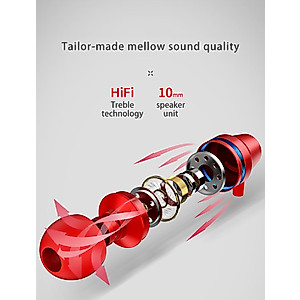 kolodosa 3 Pack Superior Metal Wired Earbuds Headphones - Tangle-Free Earphones with in-Line Mic, Enhanced Bass, and Ergonomic Design for Smartphones - Black