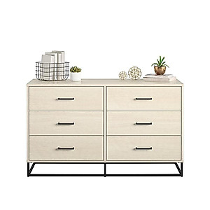 Novogratz Kelly 6 Drawer, Ivory Oak Dresser