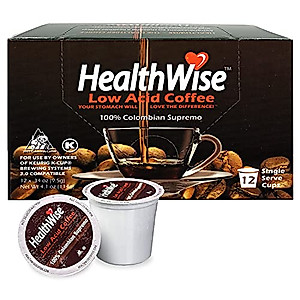 HealthWise Coffee for Keurig K-Cup (Colombian Supremo, 12 Count)