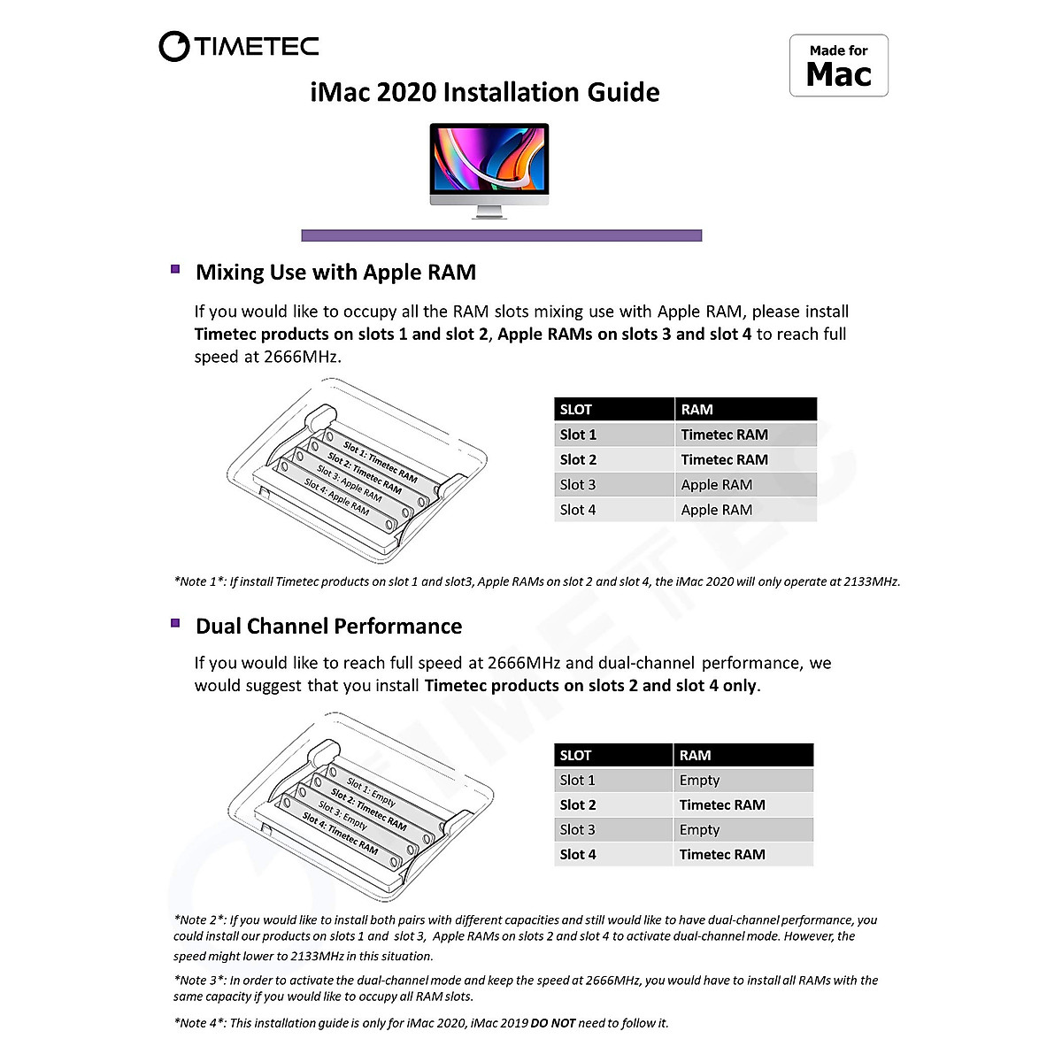 Timetec 32GB KIT(2x16GB) Compatible for Apple DDR4 2666MHz / 2667MHz for Mid 2020 iMac (20,1/20,2) / Mid 2019 iMac (19,1) 27-inch w/Retina 5K, Late 2018 Mac Mini (8,1) PC4-21333 /PC4-21300 MAC RAM