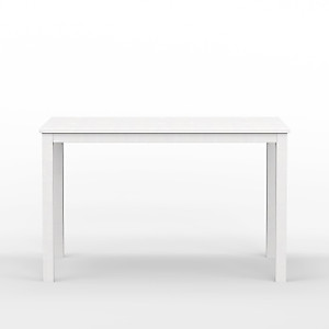 Glenwillow Home 48" Rectangular Solid Wood Dining Table in White