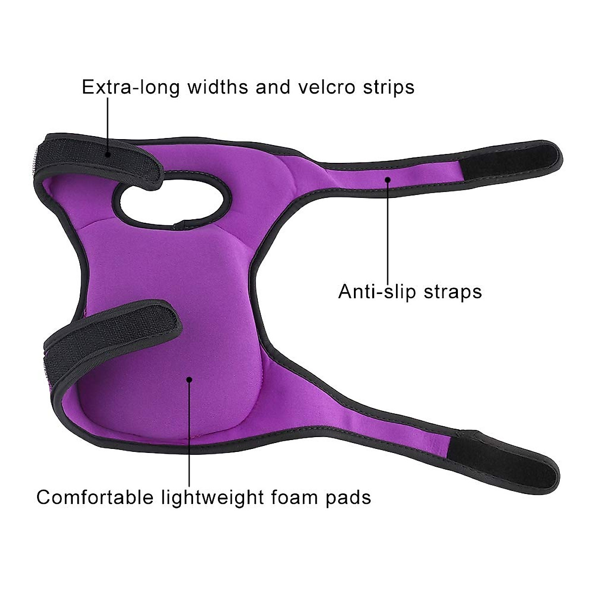 Toyfun Knee Pads for Gardening Cleaning, Knee Pads for Work Knee Pads for Scrubbing Floors Memory Foam Knee Pads (Purple)