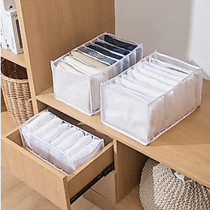 Aobteeny Closet Organizers and Storage Bins, 2 PCS Wardrobe Clothes Storage Organizer with Multiple Layers, Foldable, Portable and Visible Baby Storage Baskets for Bedroom, Shelves