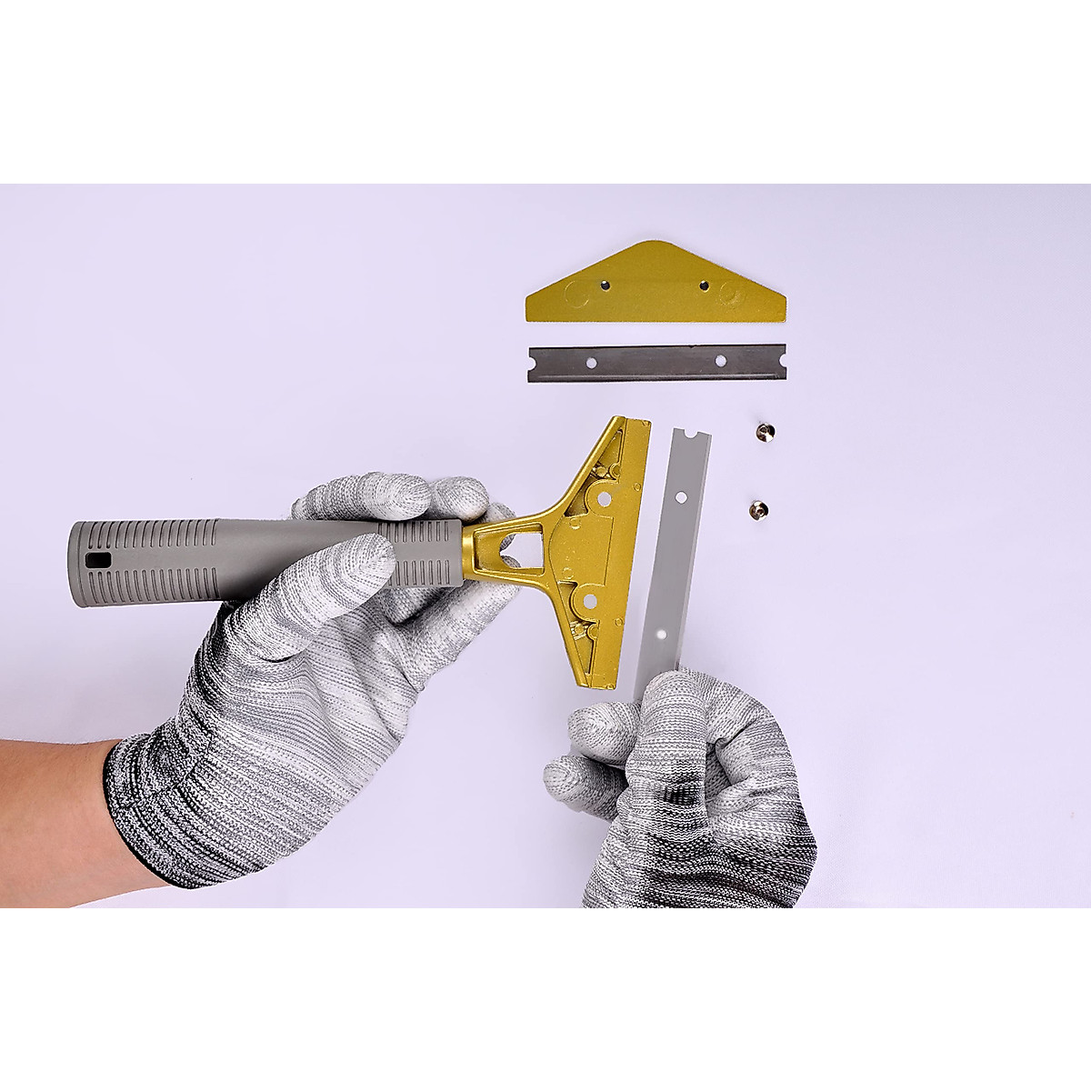 wanguan 10PCS Scraper Steel Razor Blades 4 inch Scraper Blades Replacement Utility Razor Blades Made of Durable Industrial-Grade Steel