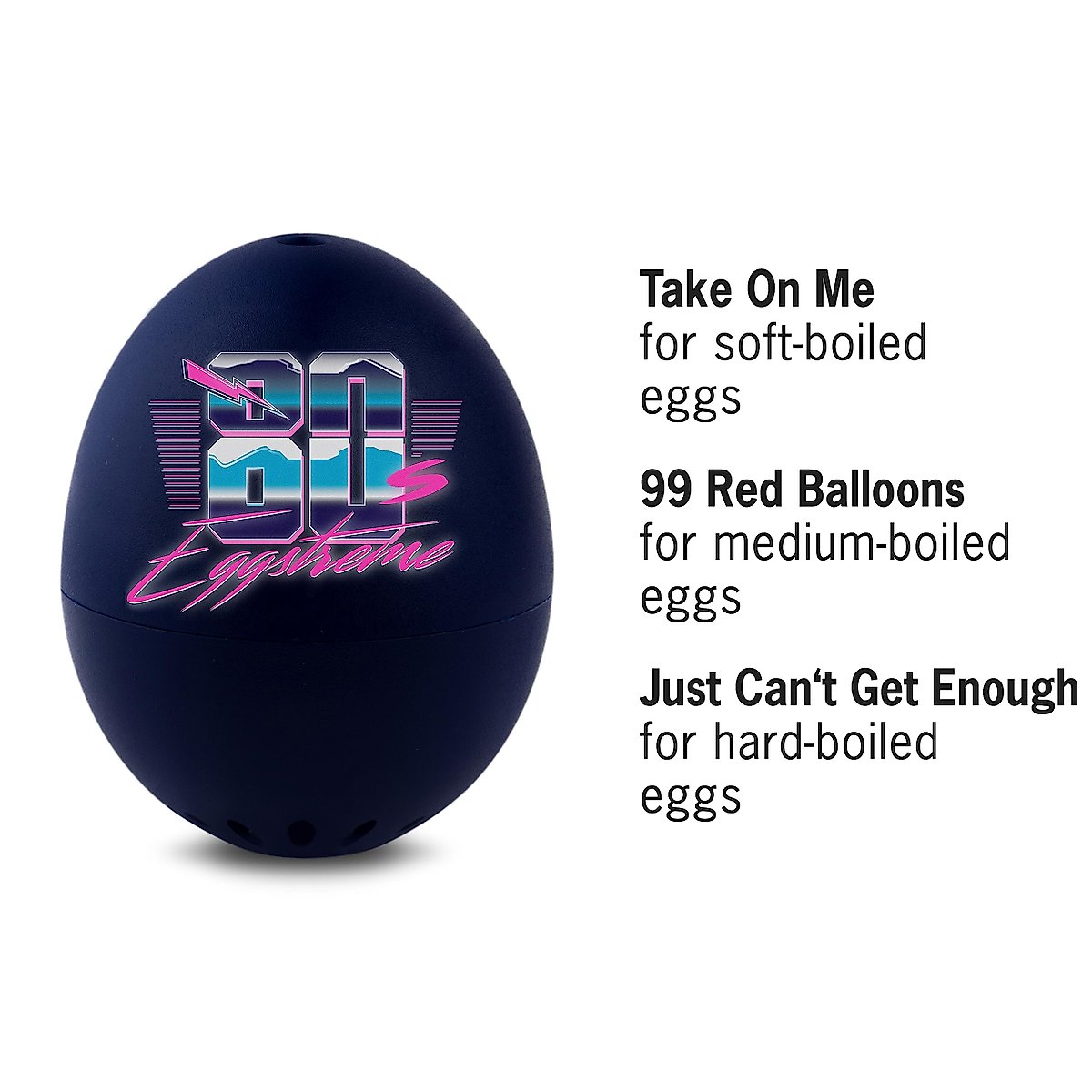 80s BeepEgg - Singing Floating Egg Timer – Boil Together with The Eggs - Egg Cooker for 3 Levels of doneness - BeepEgg with 3 melodies - Funny Musical Egg Timer - Brainstream